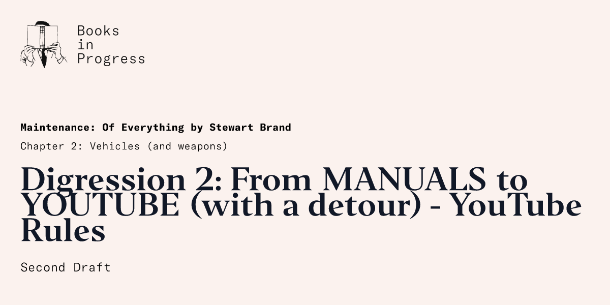 Digression 2: From MANUALS to YOUTUBE (with a detour) - YouTube Rules ...